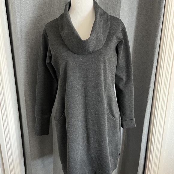 Merrell | Tops | Merrell Gray Turtleneck Dress Or Tunic Top Xl | Poshmark